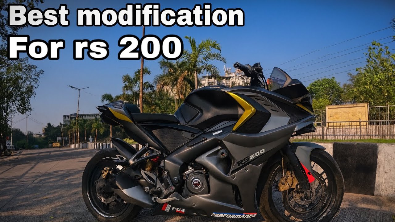rs 200 fully modified 😱 best modification for rs 200 - YouTube