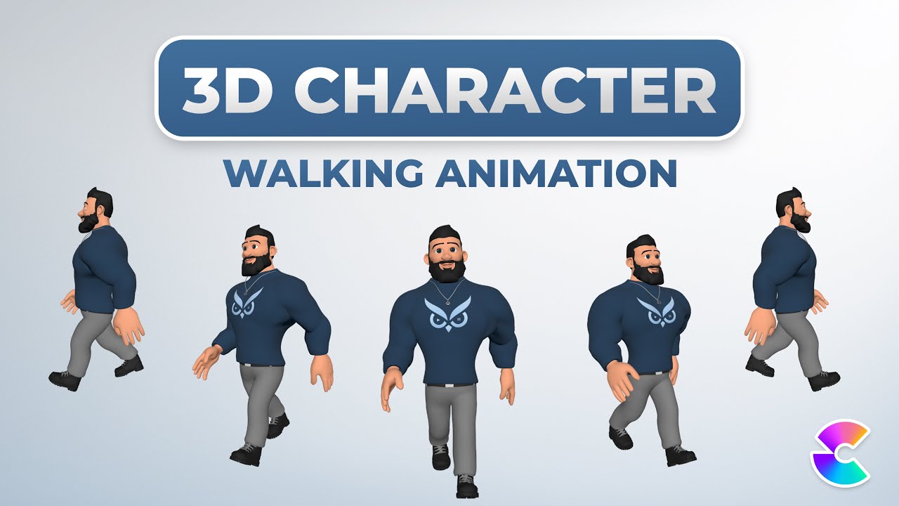 3D Character Animation Tutorial Walking Scenes | CreateStudio - YouTube