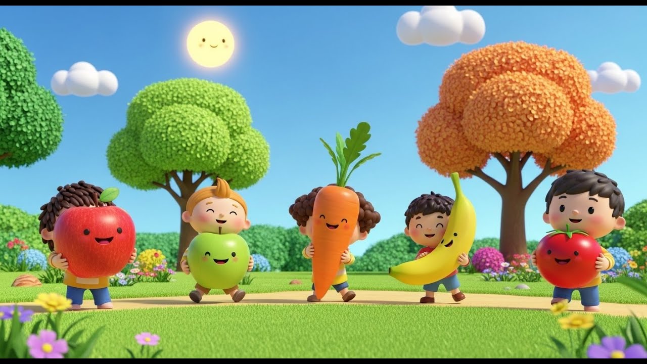 Yes Yes Vegetables and Fruits – Healthy Eating Song for Kids - YouTube