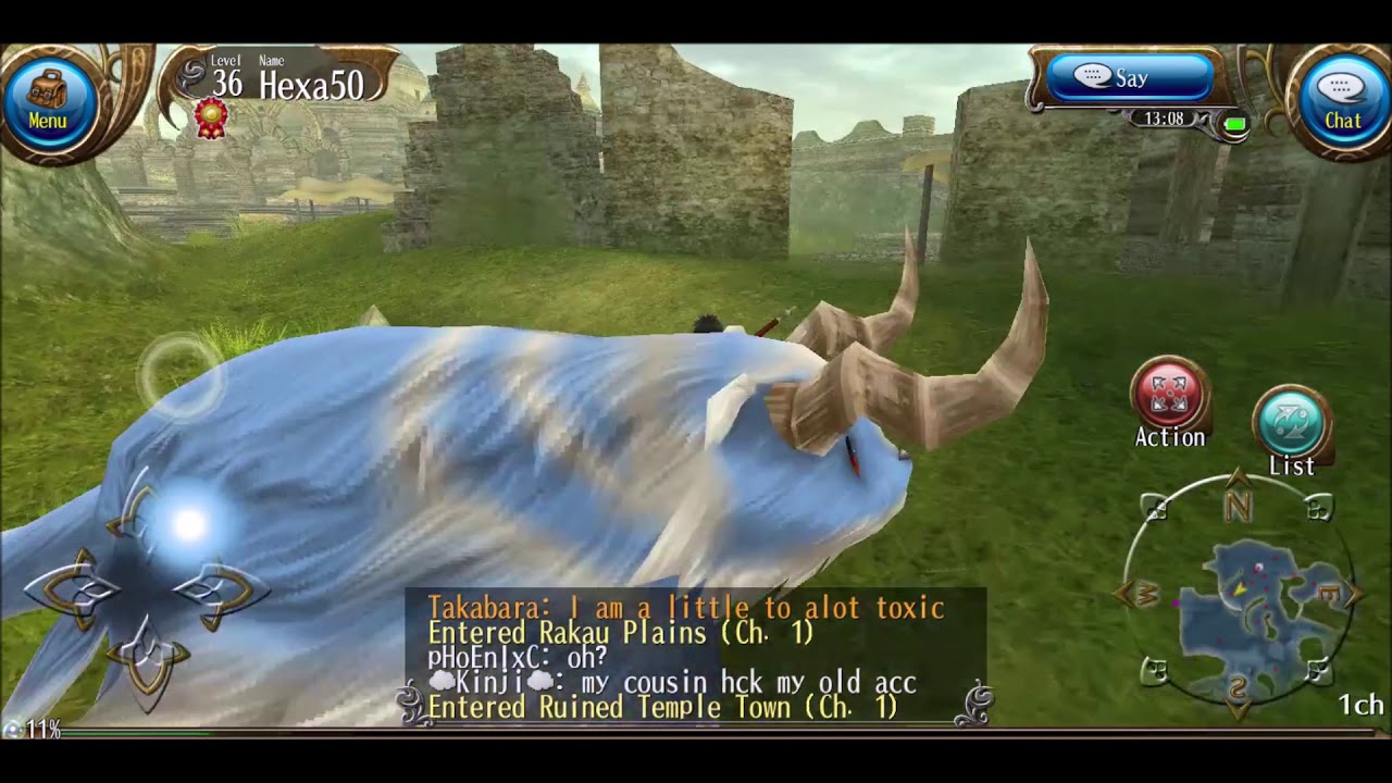 RPG Toram Online/ Roaming in Ruined Temple Town/ Android Gameplay - YouTube