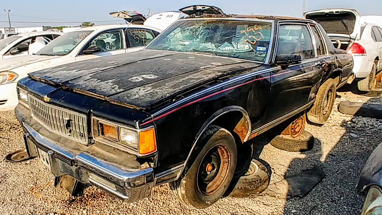 1986 Caprice Classic Landau 2 Door Box Chevy Junkyard Find - YouTube