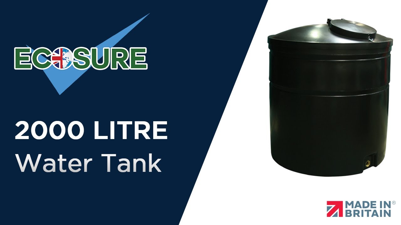 Ecosure 2000 Litre Water Tanks - YouTube