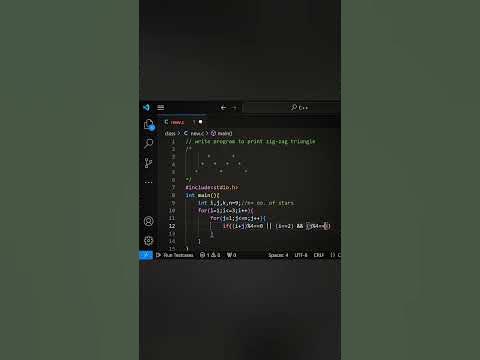 zig zag pattern in C language #code #c_language #cpp #c_programming #c++ #code_per_day #csharp ...