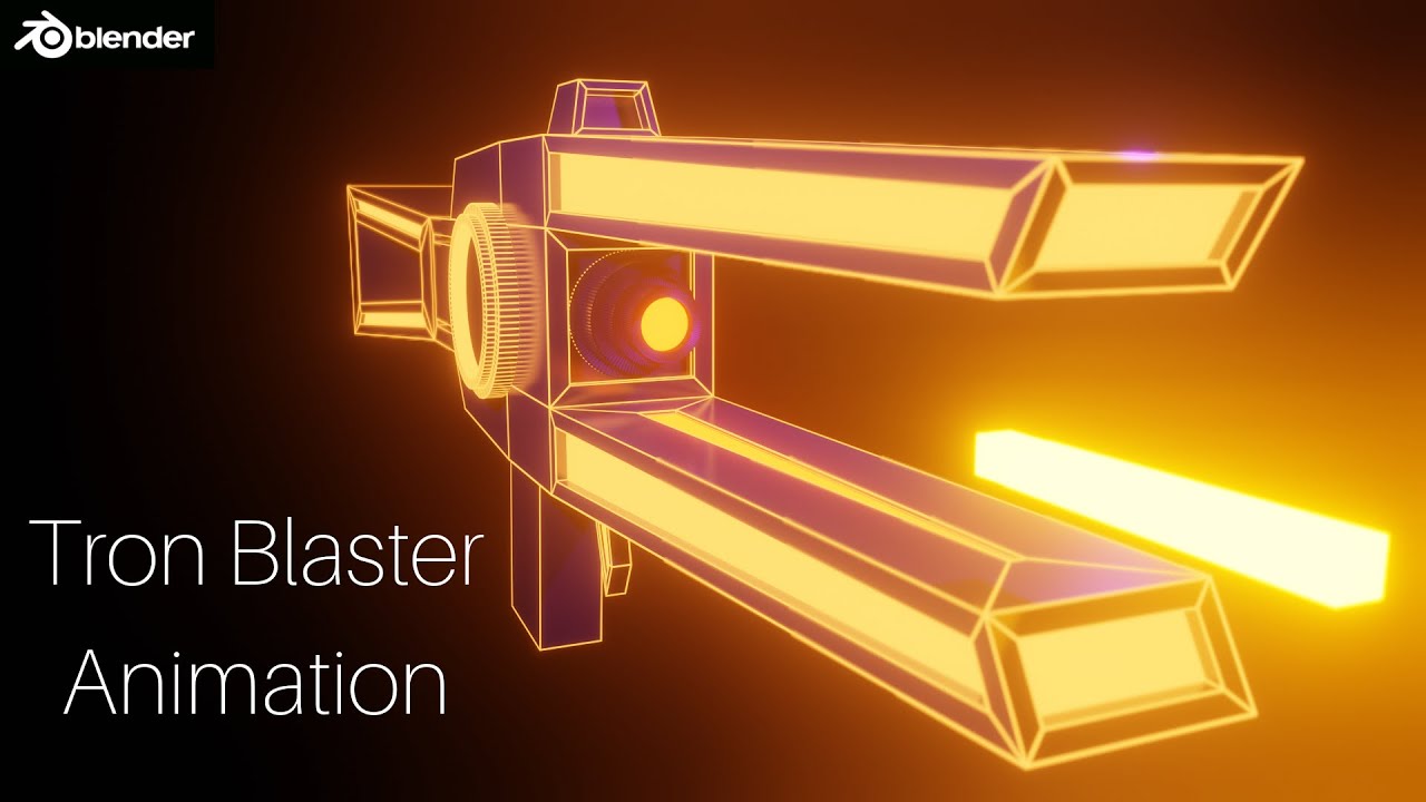 Blender 2.8/2.81 Tron Blaster Animation Tutorial (Eevee) - YouTube