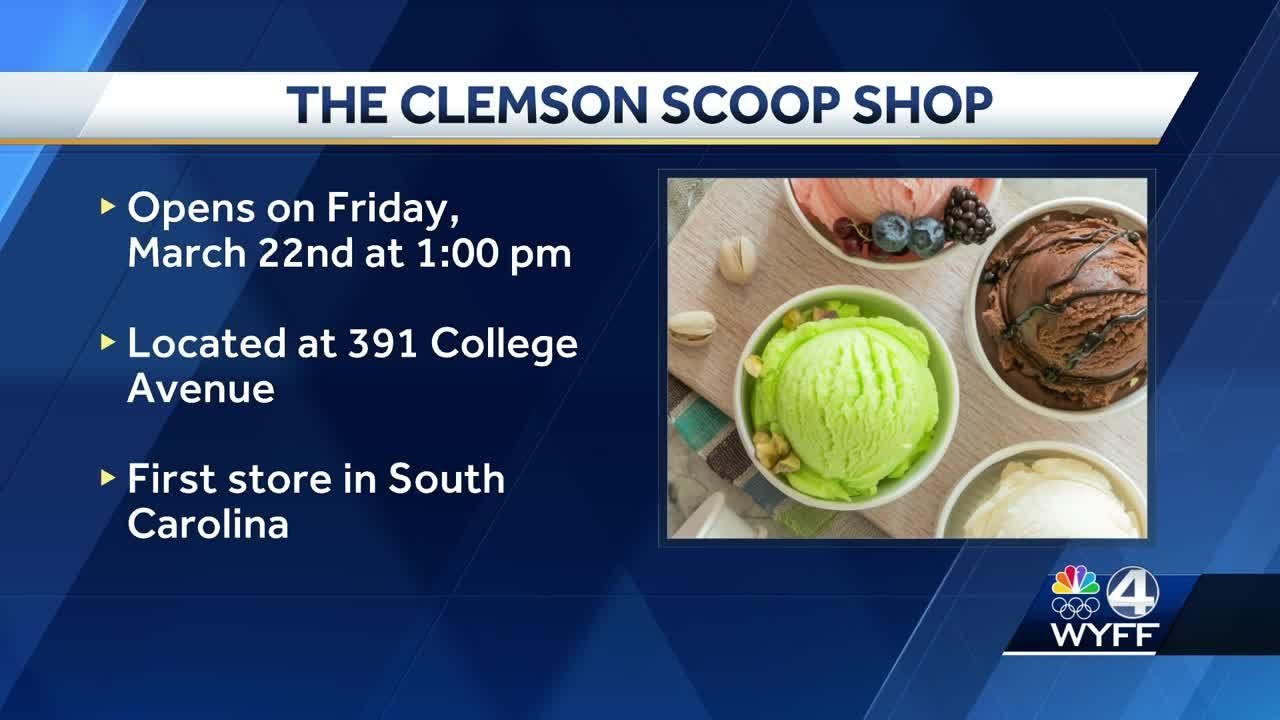 New ice cream shop set to open in Clemson - YouTube