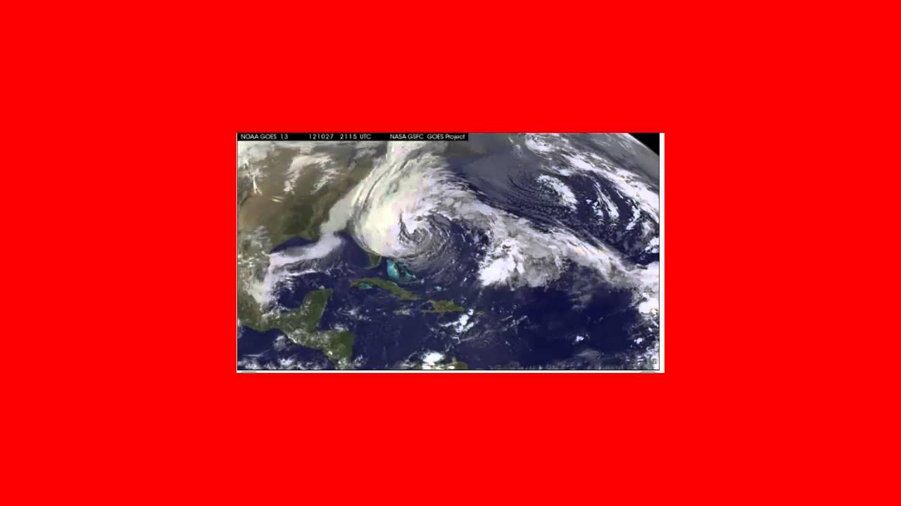 Menacing Hurricane Sandy Size on Earth Revealed - YouTube