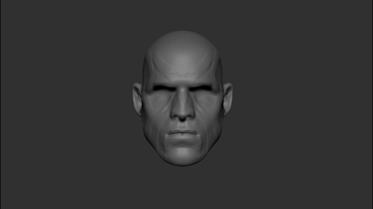 Zbrush Head sculpture from scratch. - YouTube