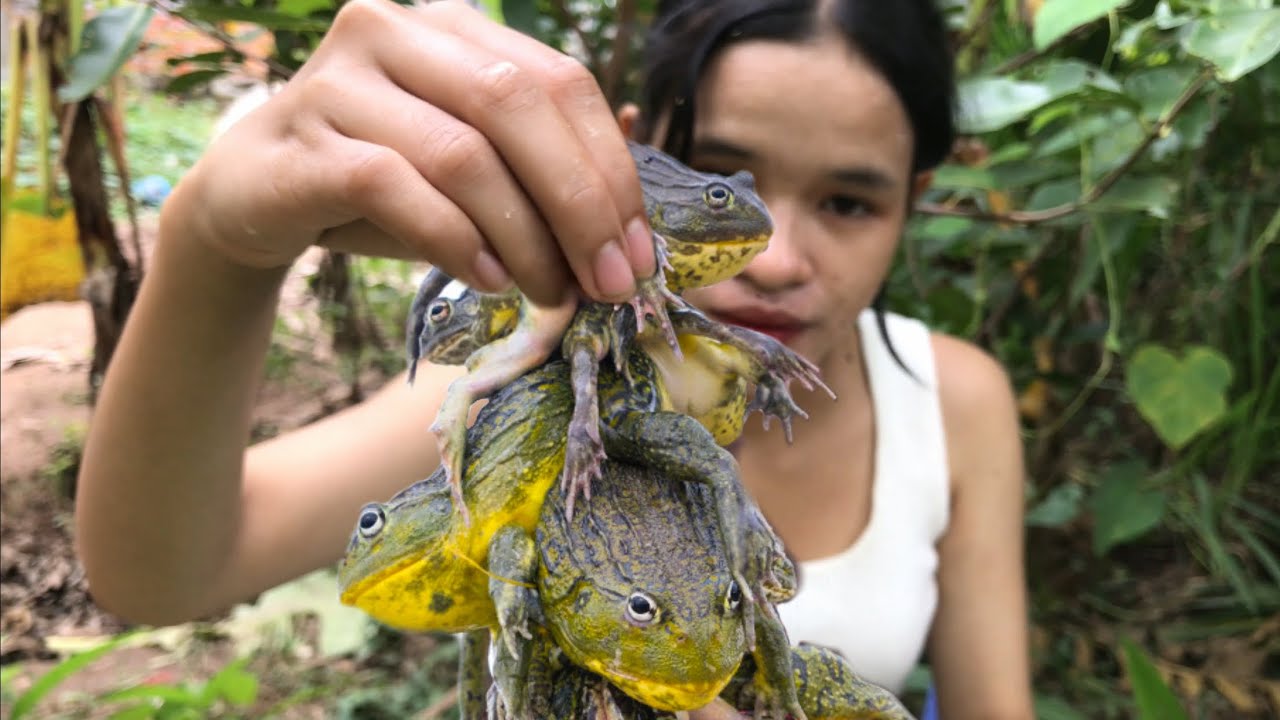 Fried frog/ Very delicious - YouTube