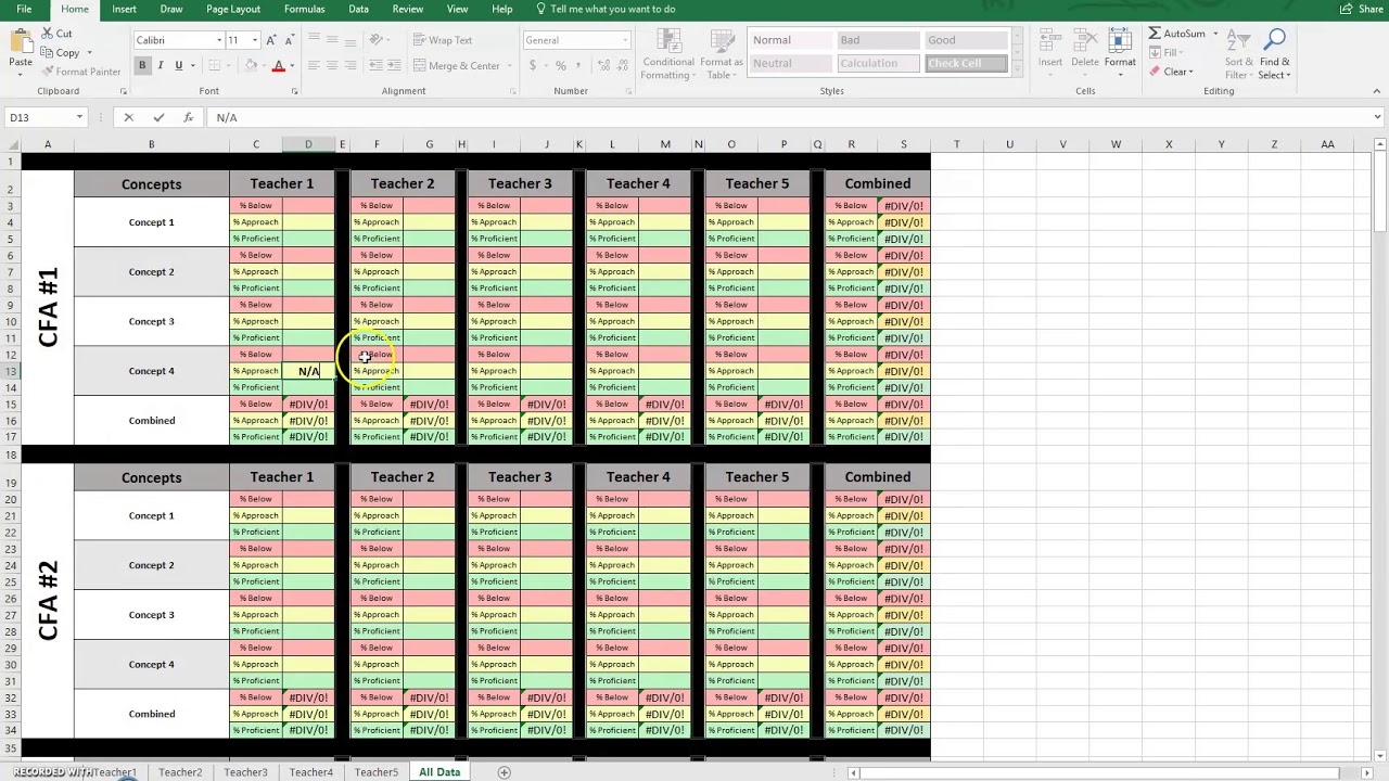 CFA Spreadsheet // Concepts // Setting Up the Sheet for a New CFA - YouTube