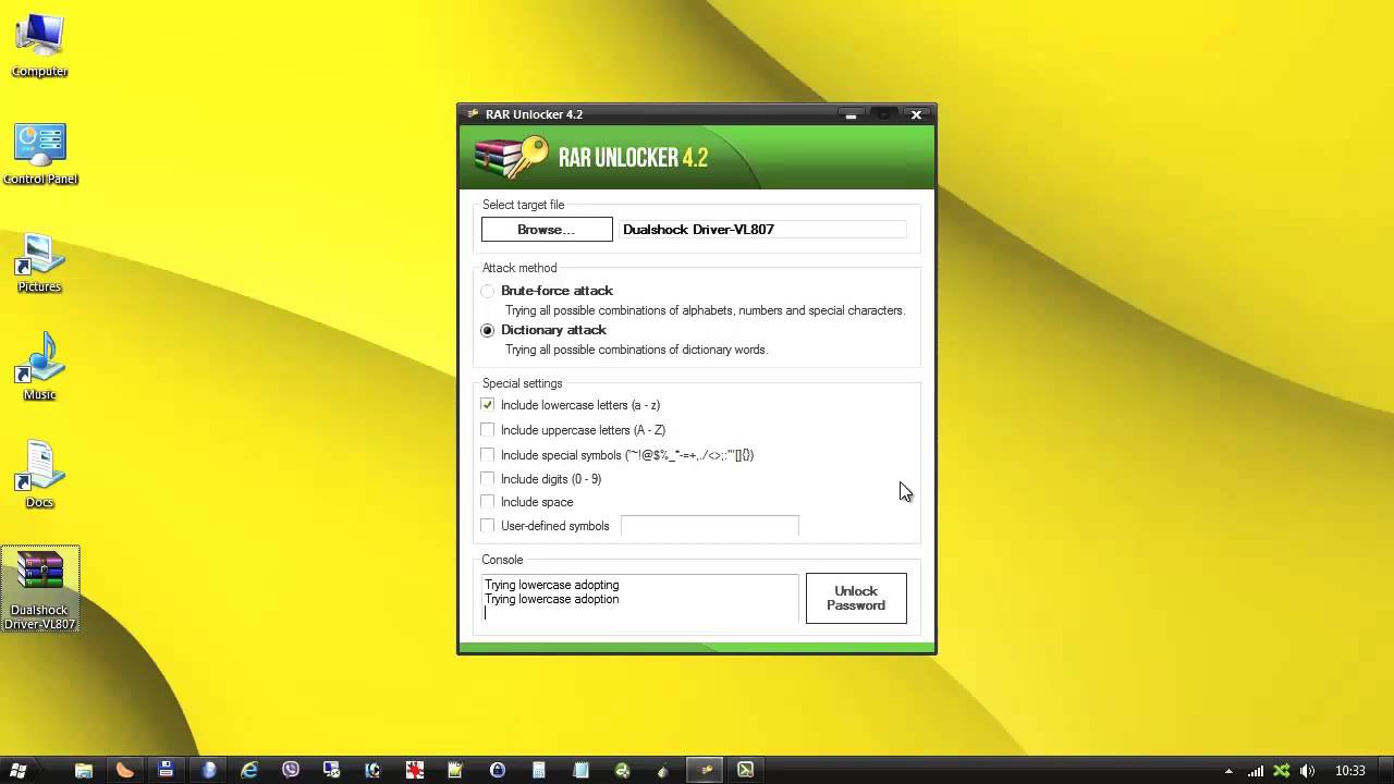 RAR Password Unlocker for Windows 7 — Unlock WinRAR Passwords - YouTube