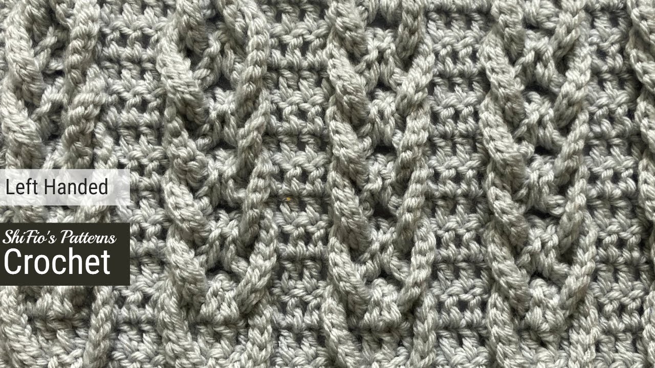 Left Handed Crochet stitch | Magnificent Loops - how to crochet ...