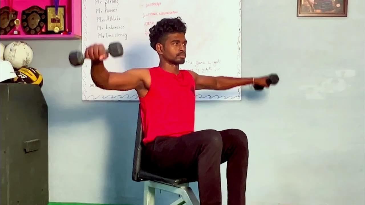 Seated Db Alternate Lateral And Front Raise Shoulder Workout