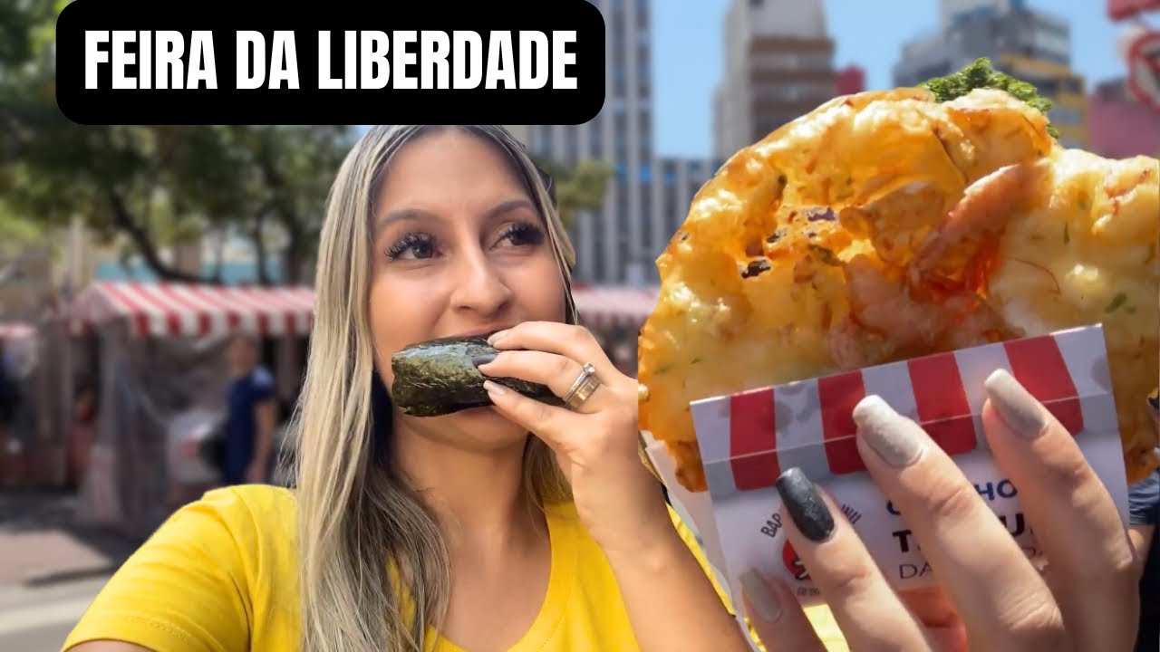 FEIRA DA LIBERDADE SP: Provando comidas de rua na Liberdade - YouTube