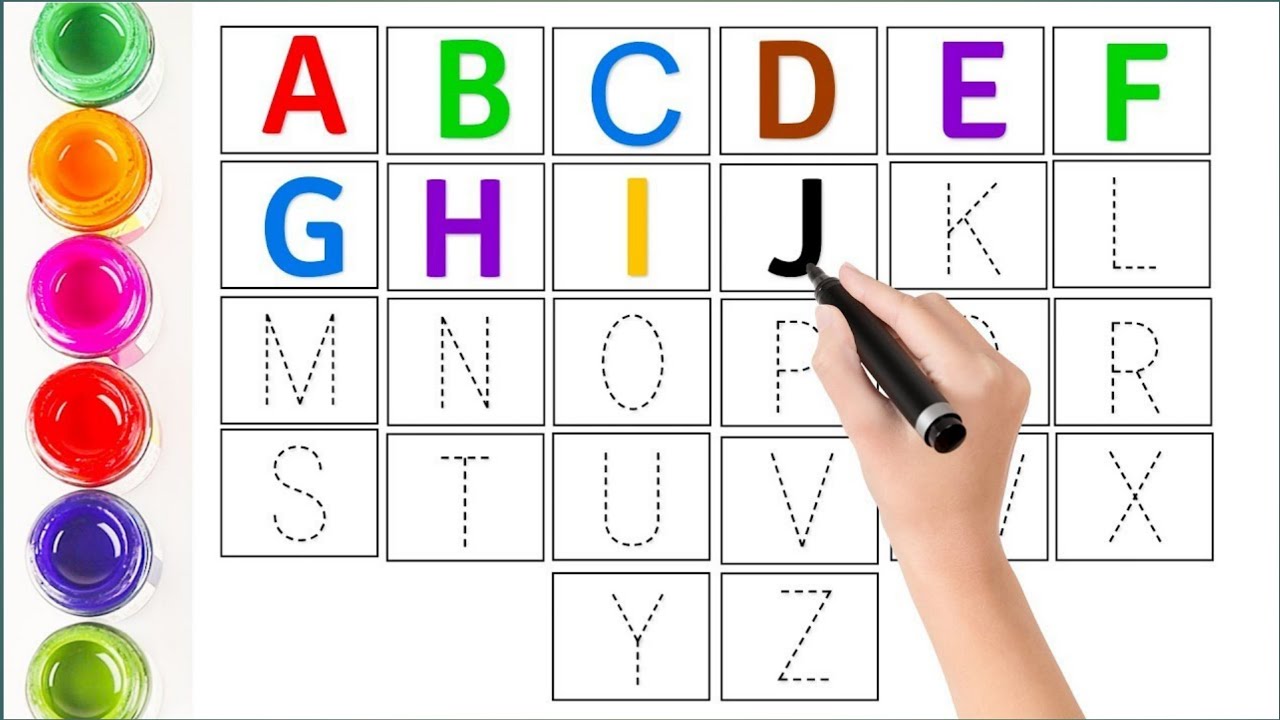 No 8 A for apple B for ball|ABC writing practice for kids |ABC learning ...