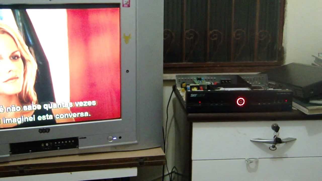 SKY HDTV receptor aberto - YouTube