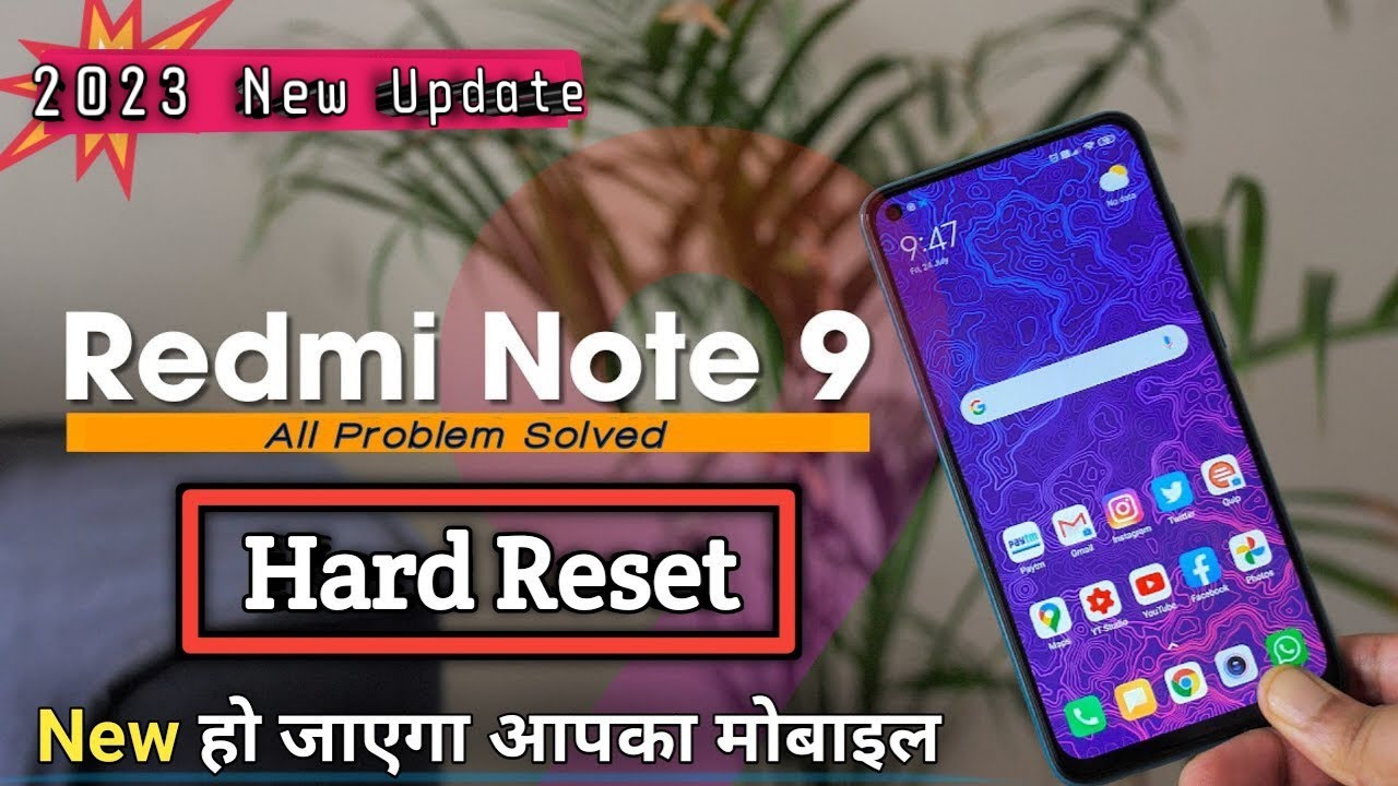 Xiaomi Redmi Note 9 Hard Reset | Pattern Unlock | Redmi Note 9 reset ...