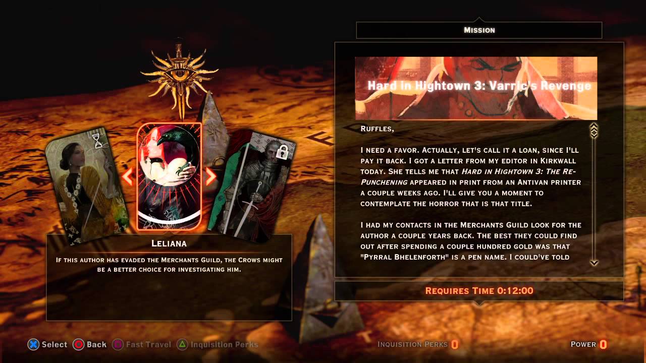 Dragon Age™: Inquisition -- early war table stuff - YouTube