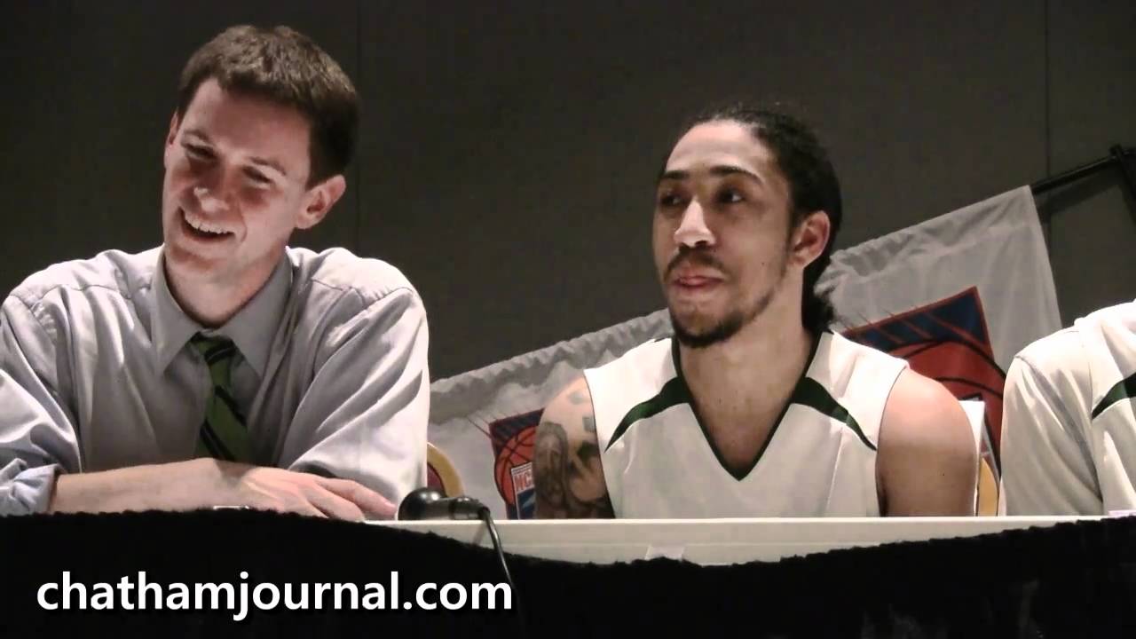 Northwood basketball coach Russ Frazier & players post-win at Crown ...