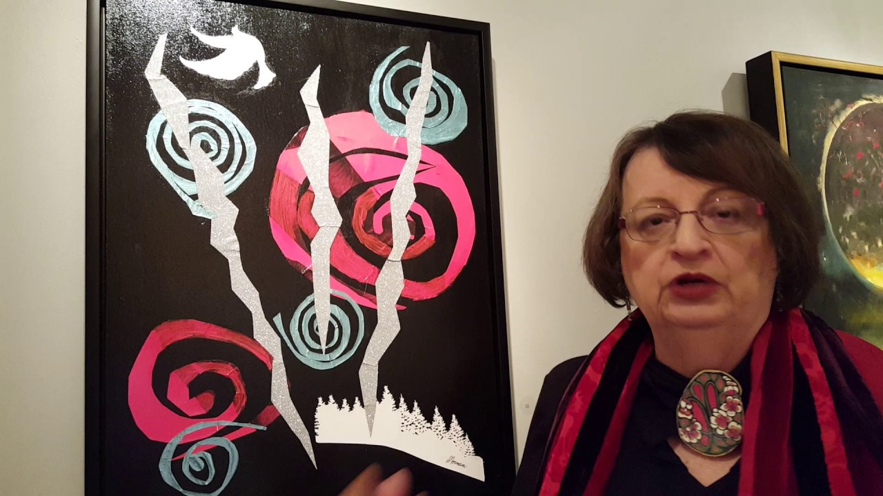 Deborah Forman talking about her art at Miller White Fine Arts gallery ...