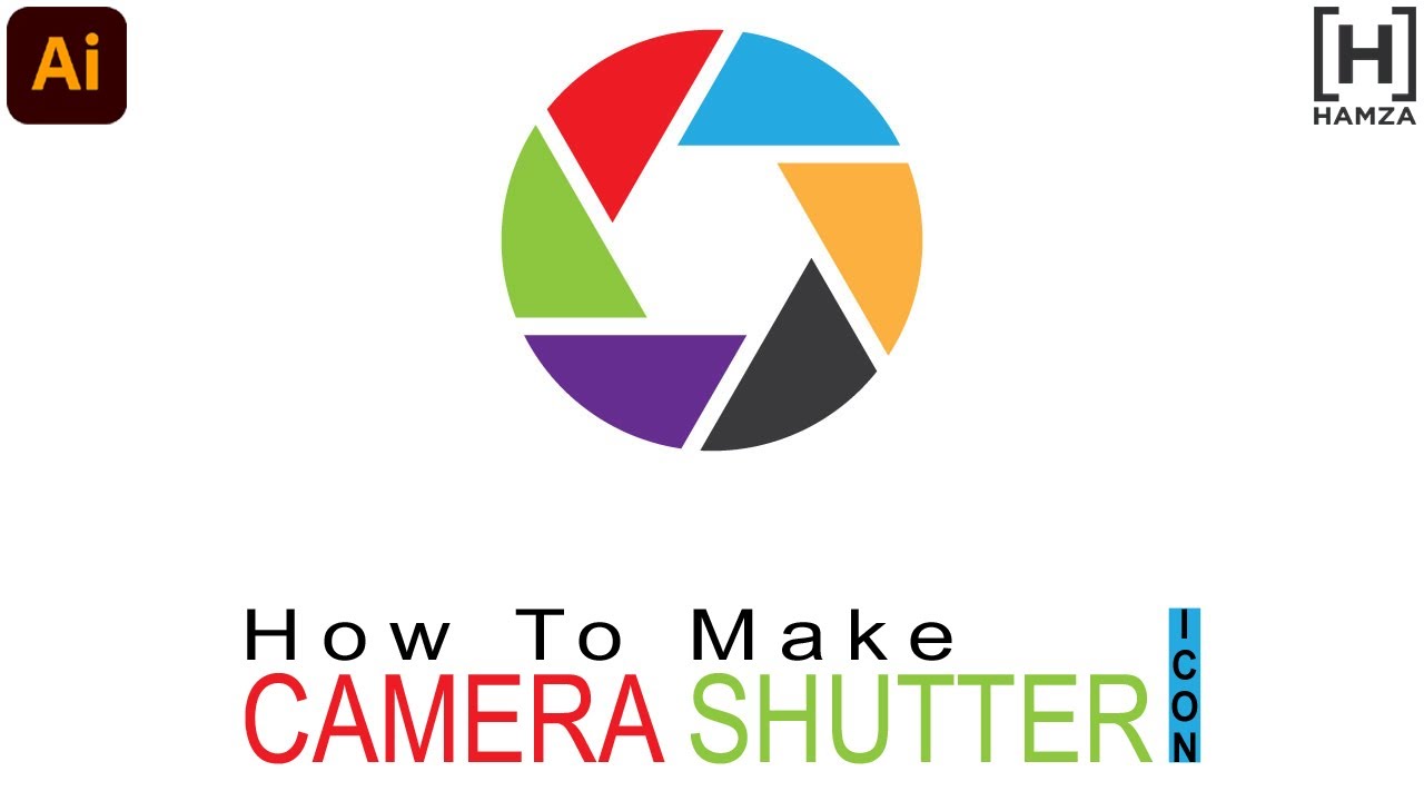 How To Make CAMERA SHUTTER Icon || Adobe Illustrator Tutorial || Logo Design By HAMZA - YouTube