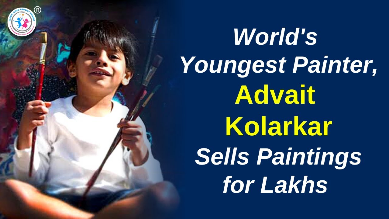 World's Youngest Painter Advait Kolarkar selling Paintings for Lakhs ...