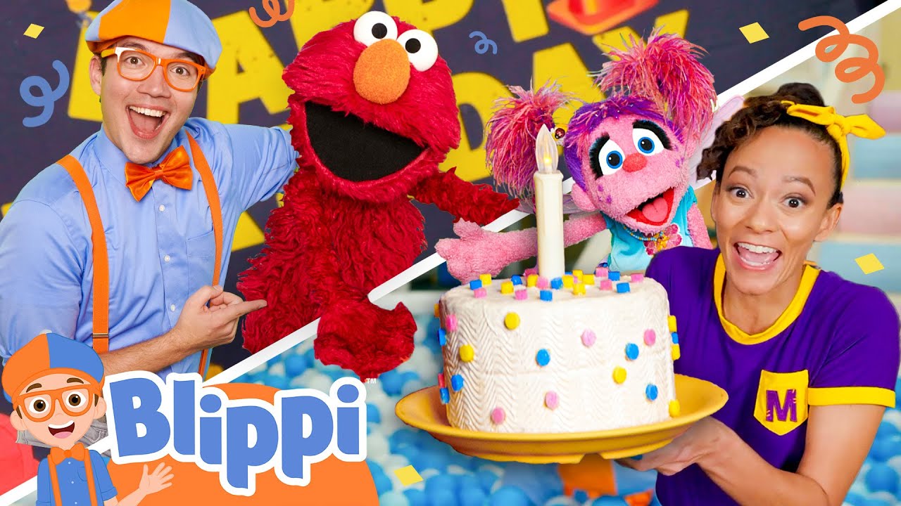 Blippi Throws Elmo a Surprise Birthday Party! @SesameStreet Videos for ...