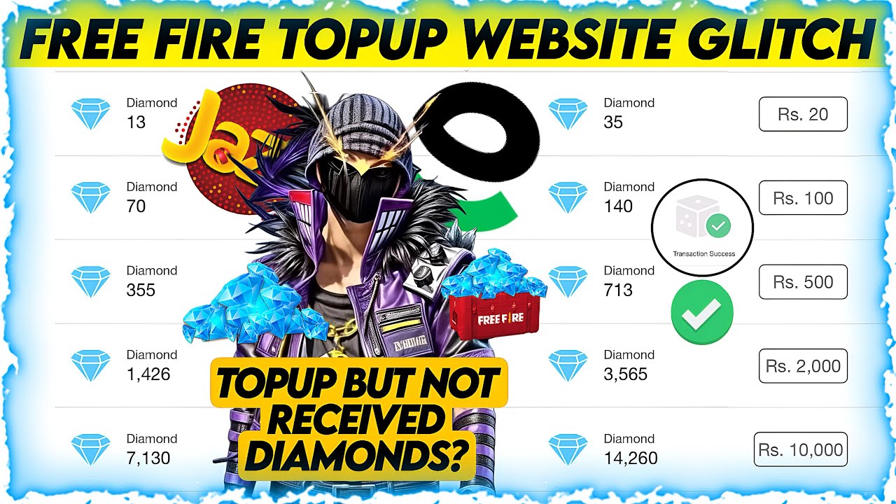 FREE FIRE TOPUP WEBSITE GLITCH | HOW TO TOPUP DIAMONDS | FREE FIRE JAZZCASH & EASYPAISA TOPUP ...