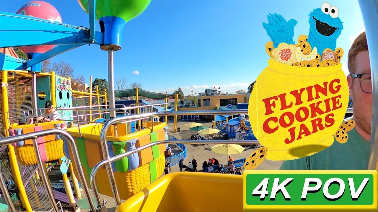 Flying Cookie Jars (4K POV)- Sesame Place, Langhorne, PA - YouTube