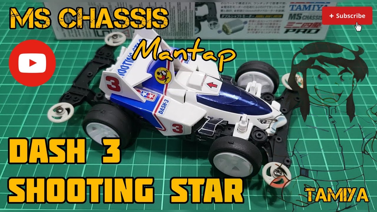 rakit DASH 3 SHOOTING STAR, SHINKURO|| TAMIYA jadul dengan chassis ...