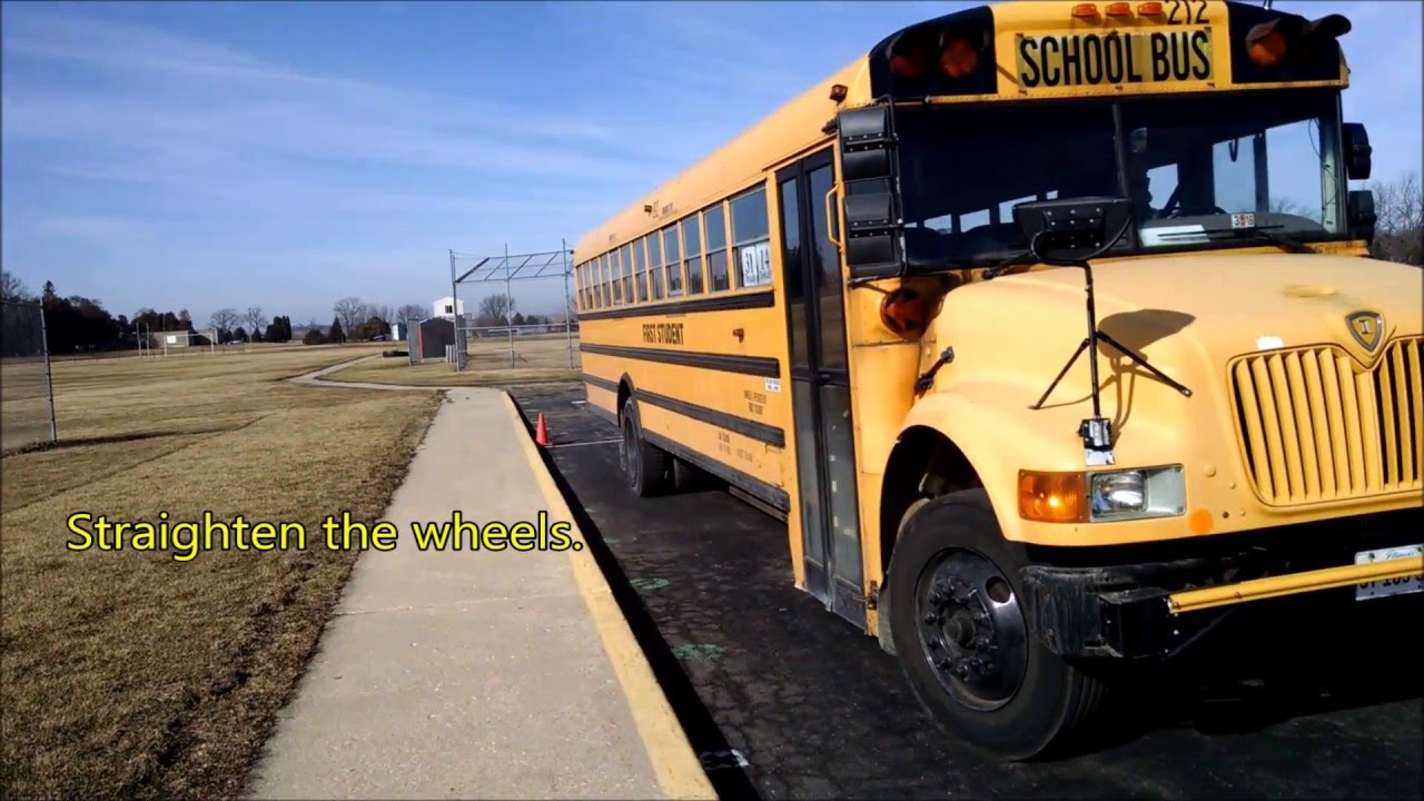 School Bus Parallel Parking - YouTube