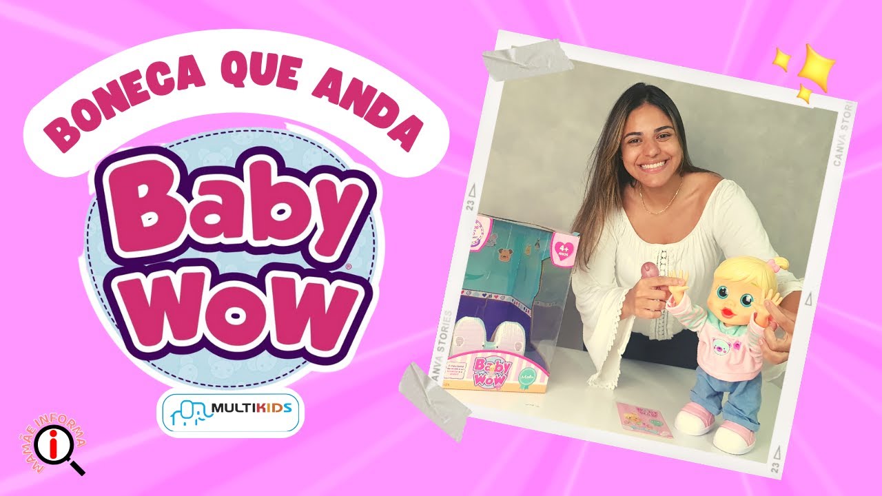 BABY WOW MALU - CONHEÇA A BONECA QUE ANDA E FALA MAIS DE 100 FRASES 💜 ...