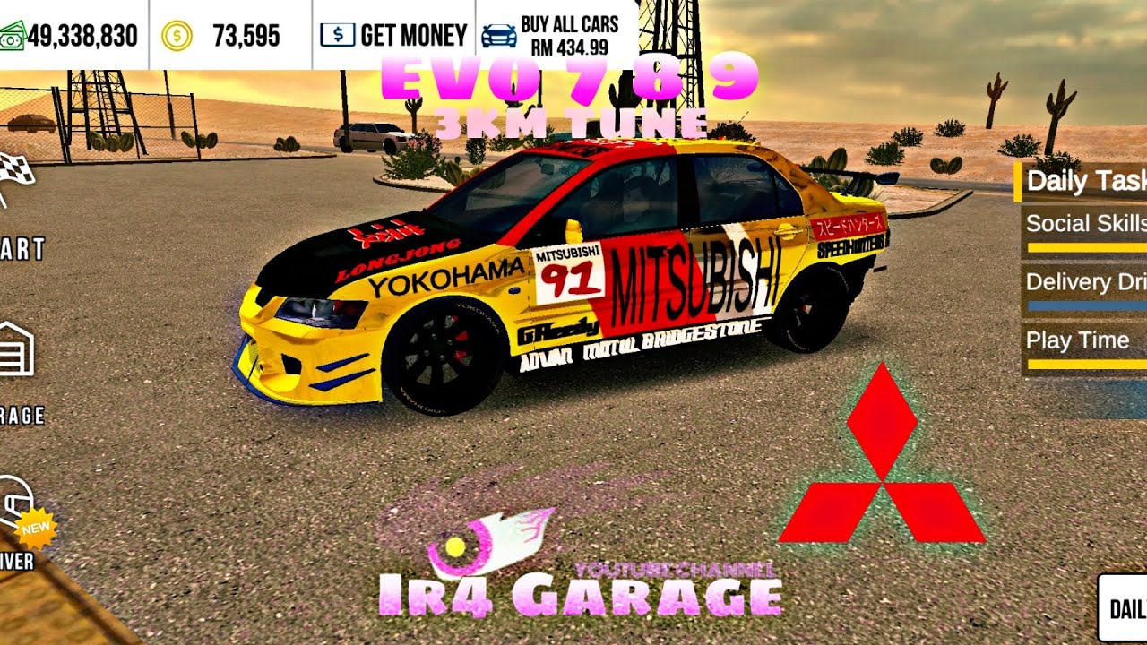 Evo 7 8 9 3km tune || Thanks LongJong || Longgok Spec || Ver 4.8.8.9 ...