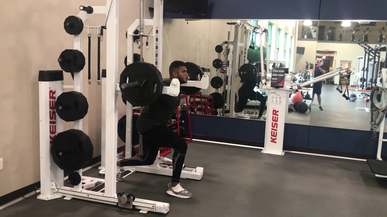 Split squat - Concentric from Pins - YouTube