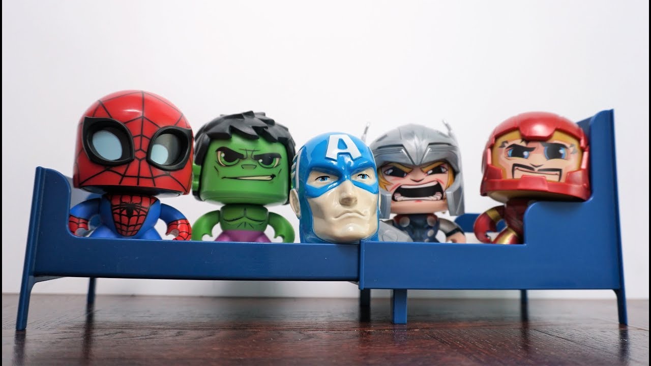 5 Hero Jumping on the Bed - Five Little Spider Hero Jumping - YouTube