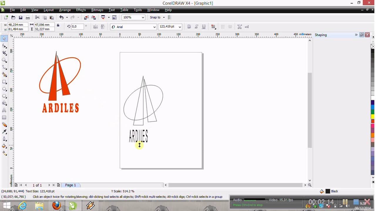 Tutorial Pembuatan logo ardiles - YouTube