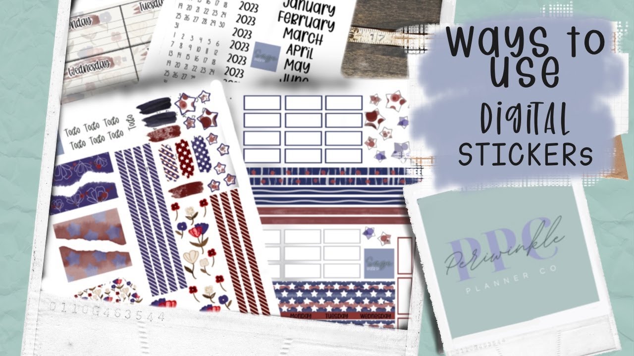 IDEAS for using digital stickers in ALL planning formats | Decorating ...