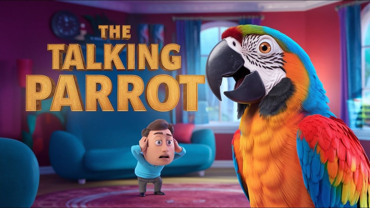 The Talking Parrot | 3D Cartoon Animation Story in Hindi - YouTube