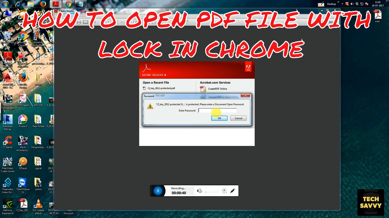 HOW TO OPEN PDF LOCK IN CHROME - YouTube