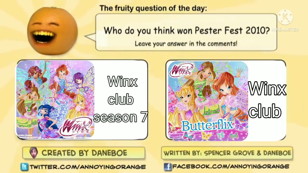 winx club angry at annoying orange ending 2 - YouTube