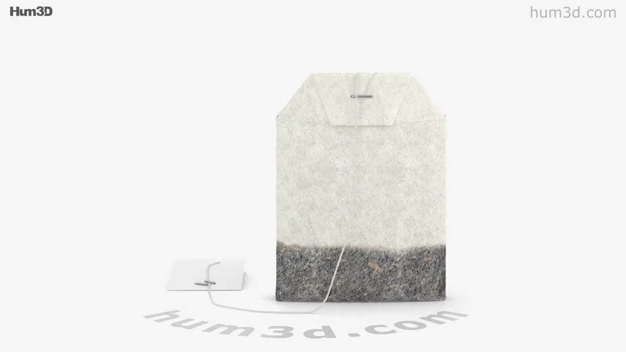 Tea Bag 3D model by 3DModels.org - YouTube
