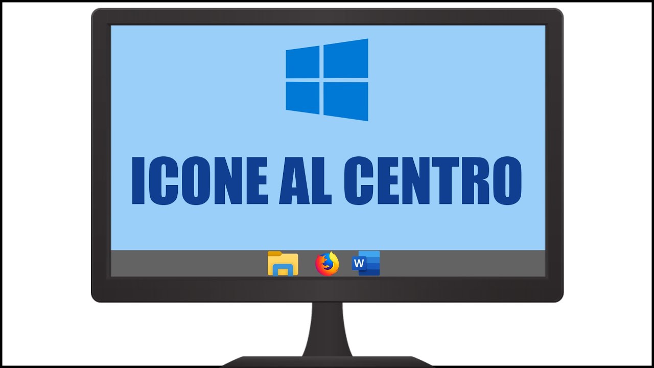 Come Mettere Le ICONE AL CENTRO Della Barra Delle Applicazioni Su ...