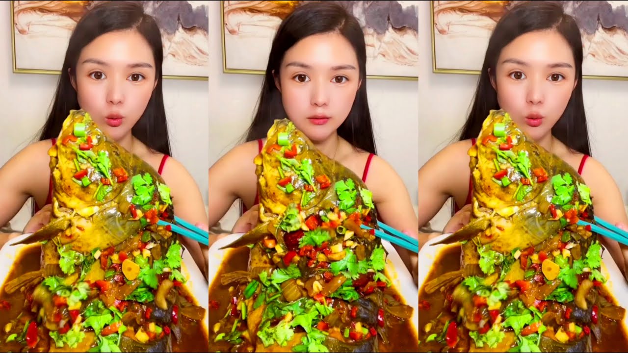 ASMR Eating Big Fish Fry Mukbang | Fish Curry Cooking & Eating | ASMR ...