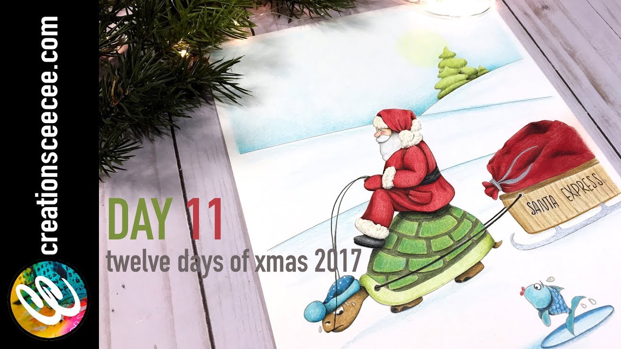 day 11 "santa express" coloring page - YouTube