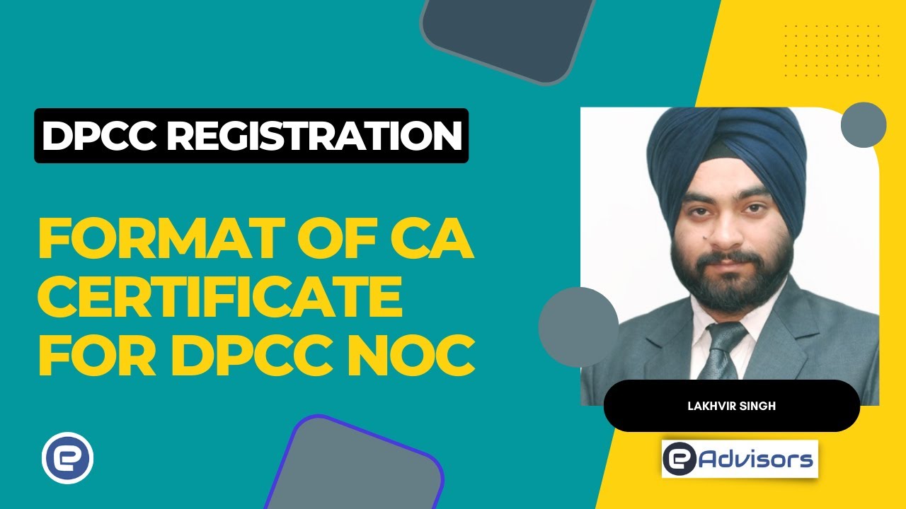 Format of CA Certificate for DPCC Consent - YouTube