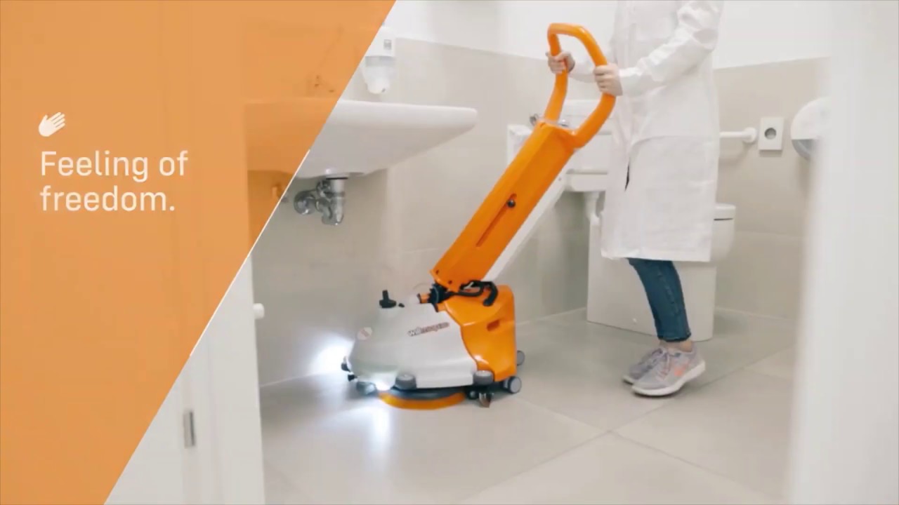 Introducing the TSM Willmop 50B Vertical Scrubber Dryer - YouTube
