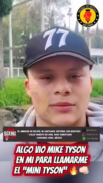 Mike Tyson vio su esencia en mí y nació el “Mini Tyson” 🔥👊🏻 - YouTube