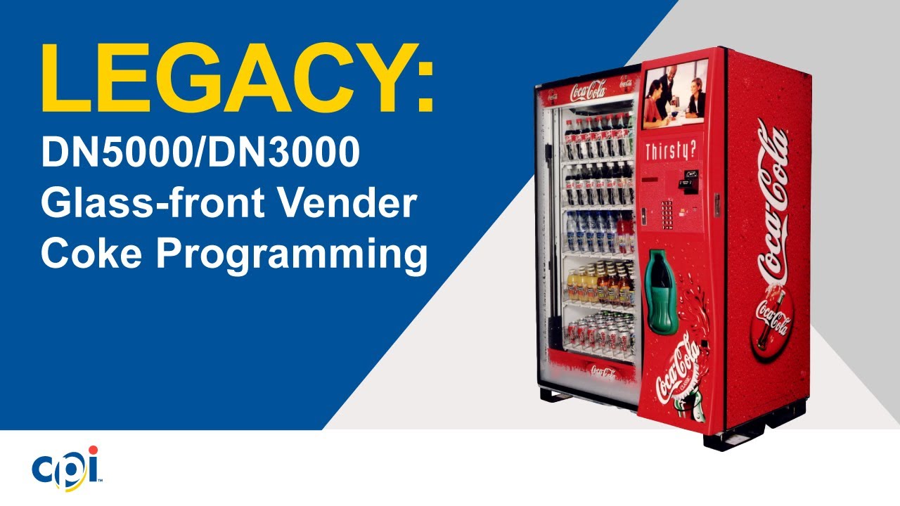 Glass-front Vender - Coke Programming DN5000/DN3000 - YouTube