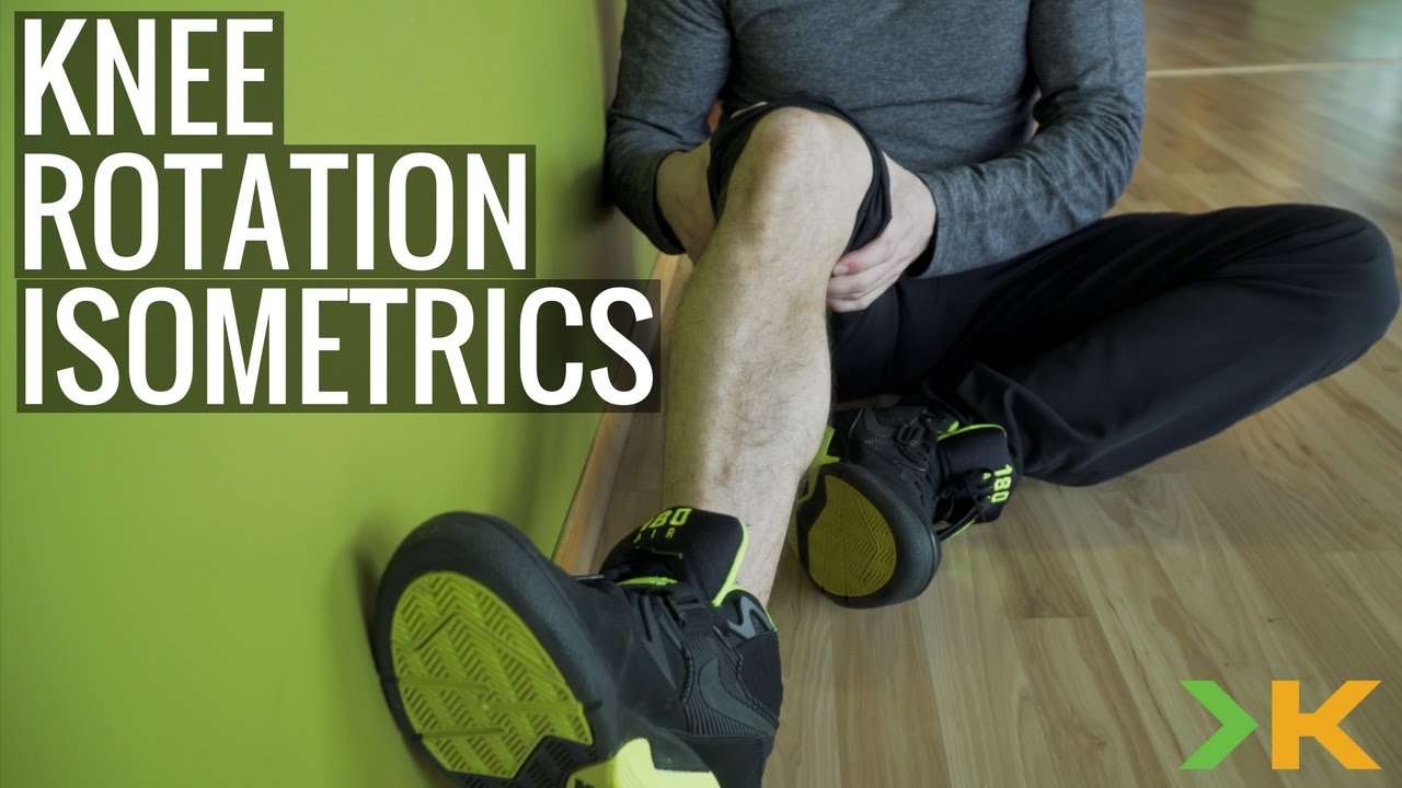Knee Rotation Isometrics - Kinetic Sports Rehab - YouTube