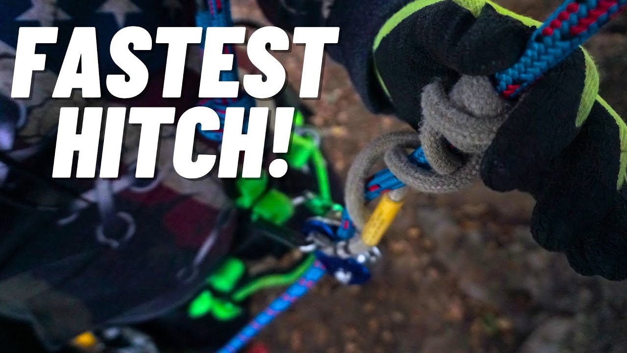 The Fastest Climbing Hitch, Valdotain Tresse (VT) - YouTube